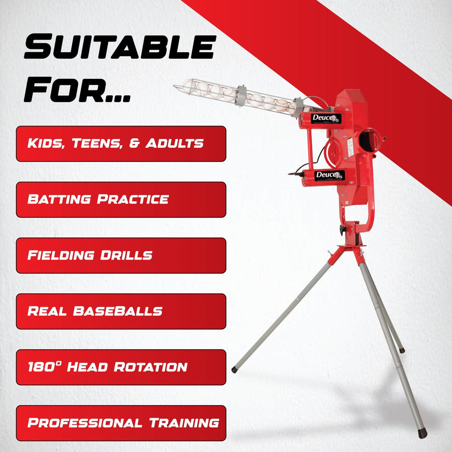 Deuce 75 MPH Curveball Machine for Training – The Baseball Home