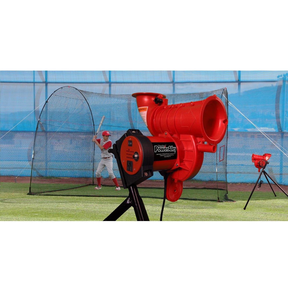 Power Alley Lite Machine & Homerun 12' Cage | Heater Sports – The ...