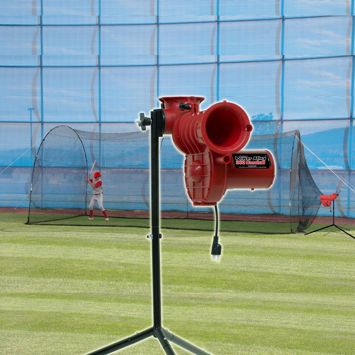 Lite Machine & Cage for Batting Practice - Power Alley – The Baseball Home