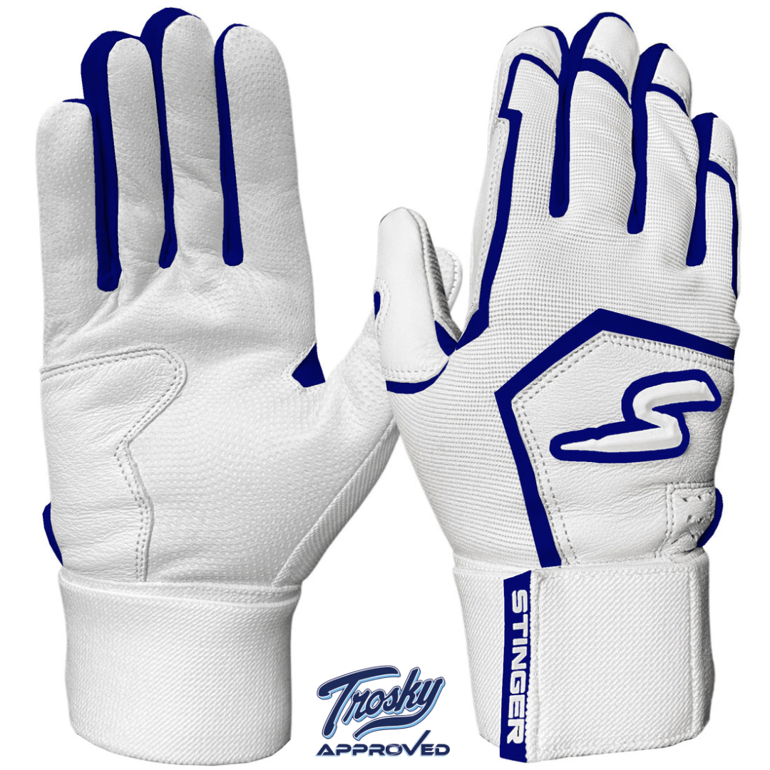 Winder Series Batting Gloves - Navy & White – The Baseball Home