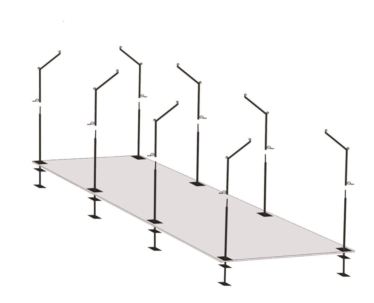 ProCage 55' Cantilever Batting Cage Frames – The Baseball Home